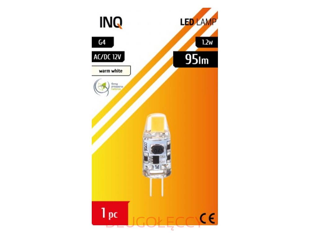 INQ G4 LED 1.2W (11W) 95lm 12V kapsułka 3000K